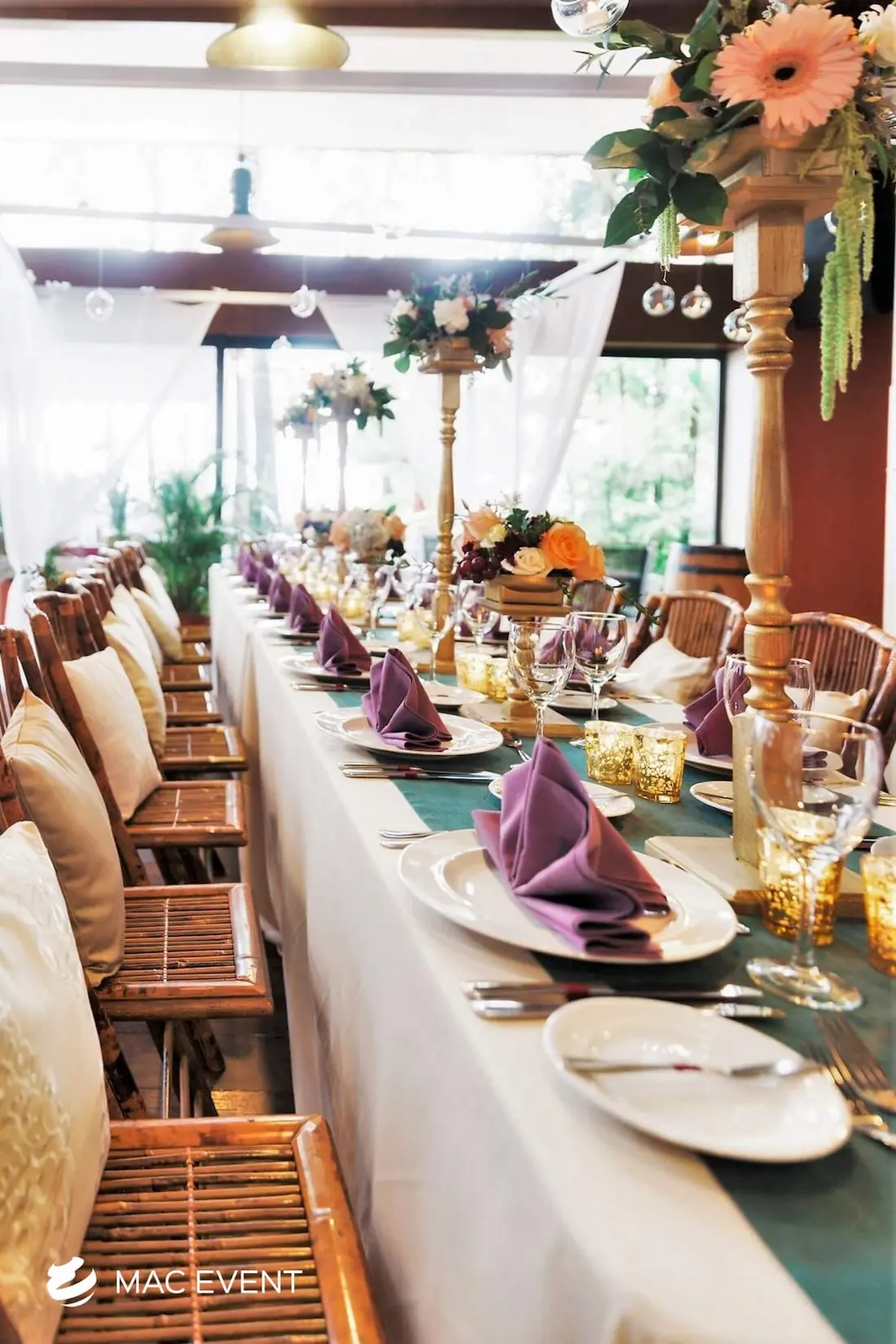 Long Table Centerpiece in Todos Santos: Weddings, Parties, Corporate Events