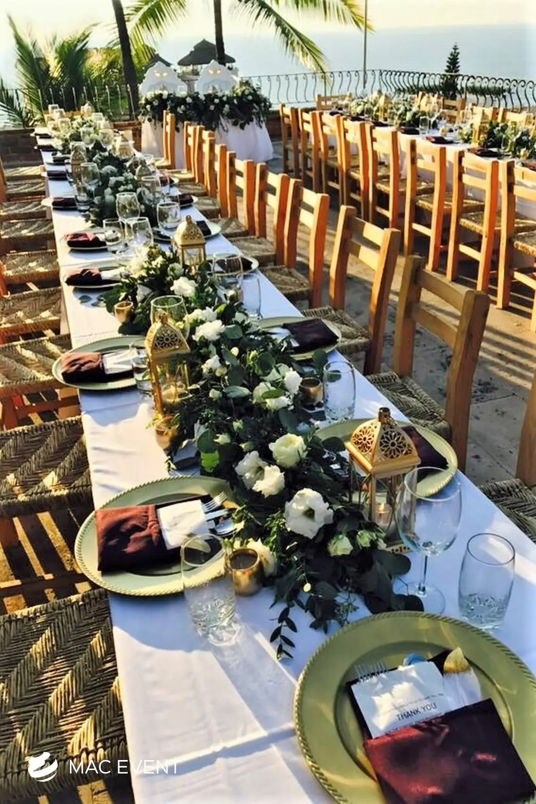 Long Table Centerpiece for Weddings & Events in Todos Santos